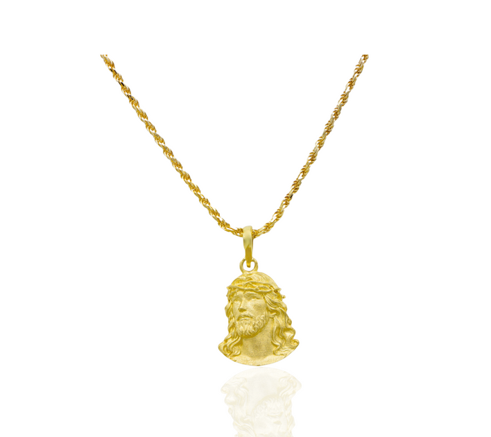 18K Micro Jesus Pendant – The Ark Jewelry